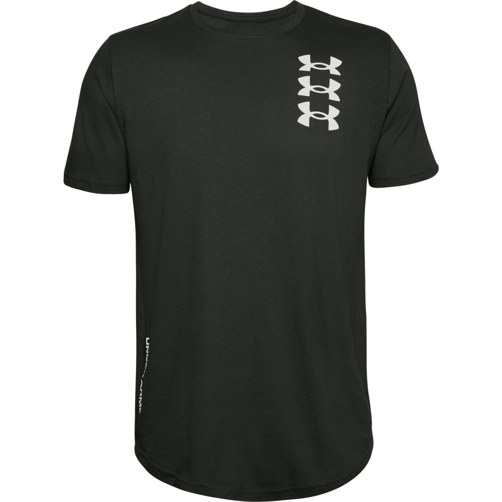 UA TRIPLE STACK LOGO SS Men Clothing Sports Training GREEN XXL|Under ...