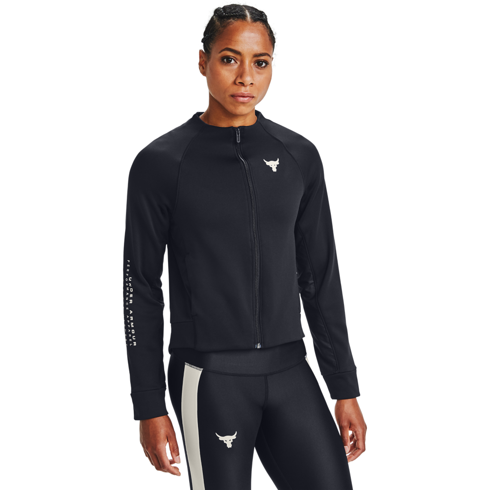 UA PROJECT ROCK FZ Women Clothing Sports Training BLACK OR GREY XL ...